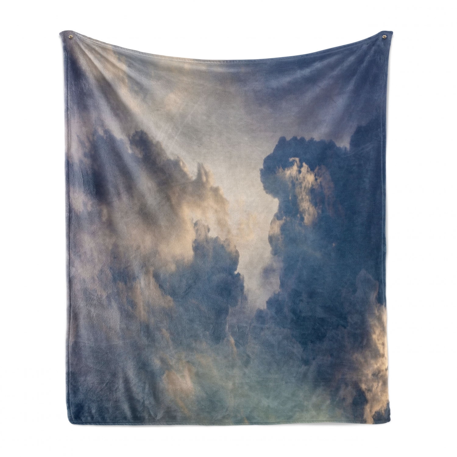 Clouds Soft Flannel Fleece Throw Blanket, Majestic Rain Storm Clouds ...