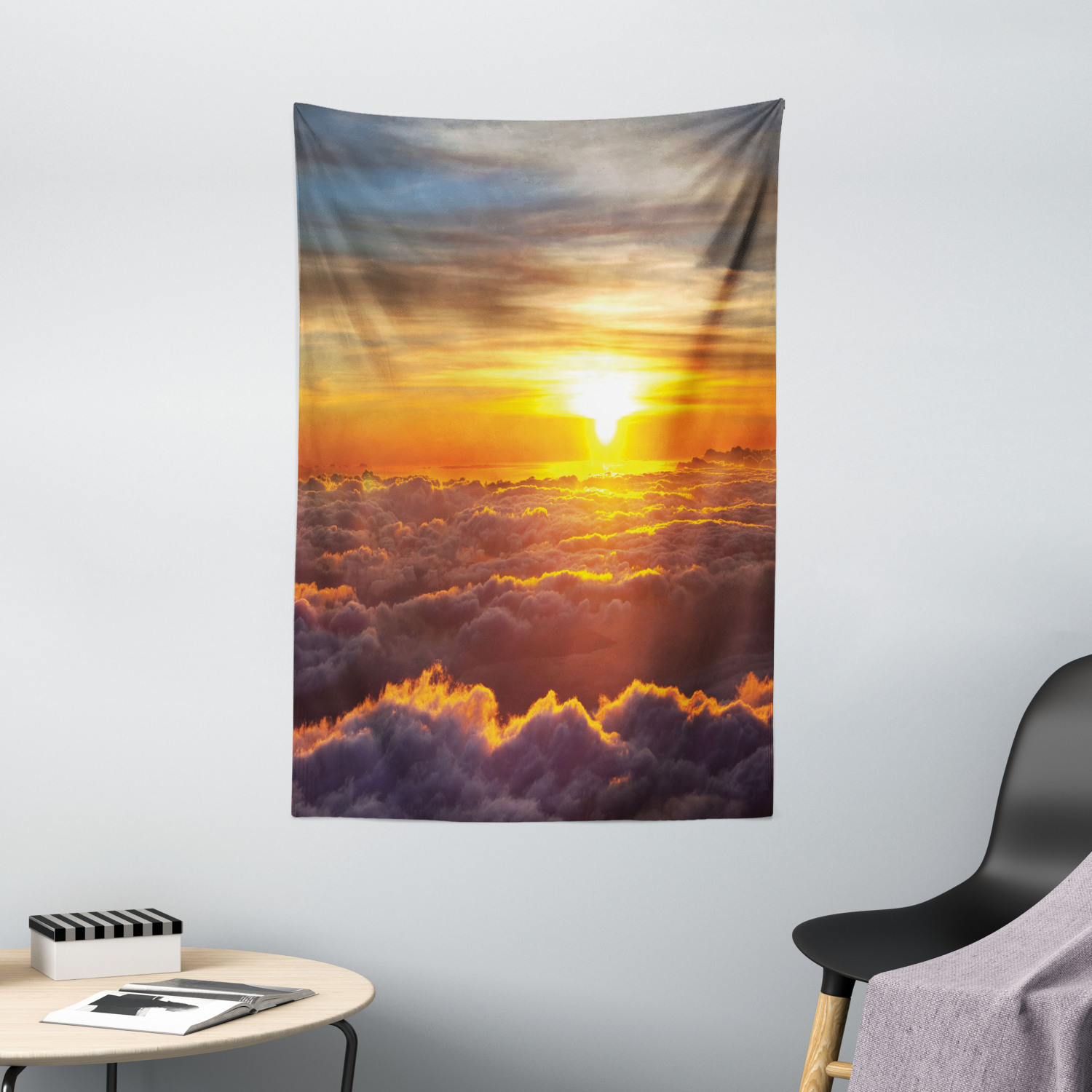 Clouds Tapestry, Sunset Scenery over the Clouds Imaginary Secret ...