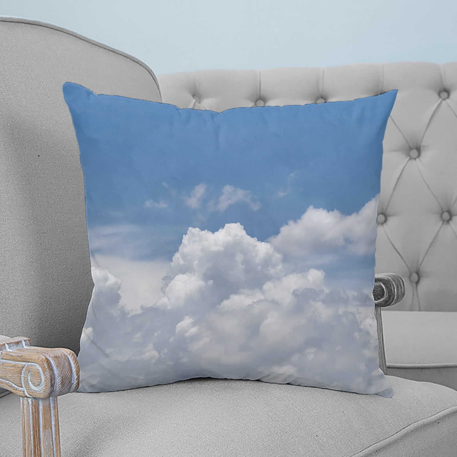 Clouds Throw Pillow Covers, Soft Pillowcases with Invisible Zipper ...