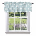 Clouds Valances for Windows, Blue Sky Valance Window Treatment Rod ...