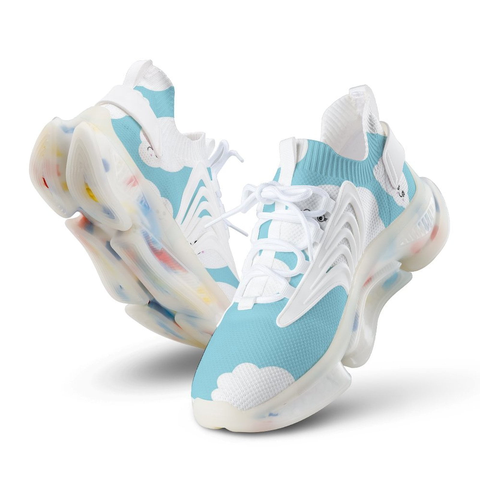 Clouds Walking Shoes for Men Woman Lightweight Tennis Fashion Elastic ...