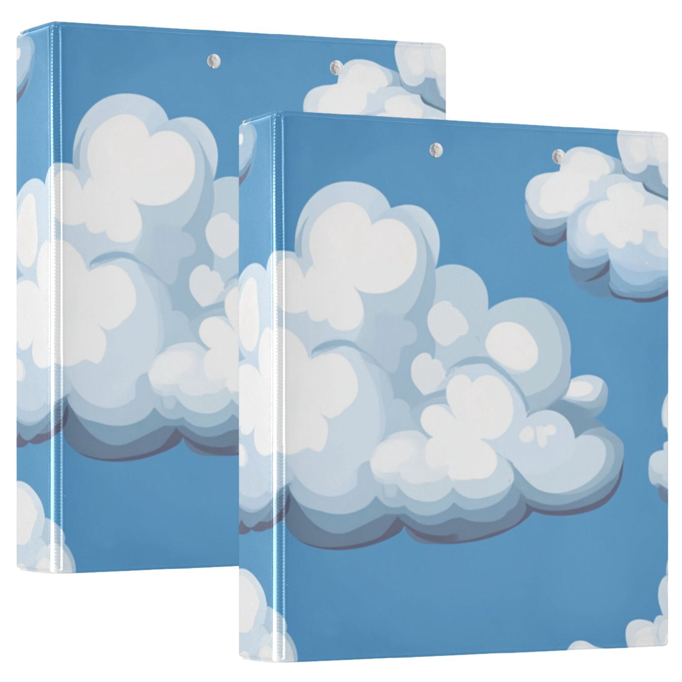 Clouds in Sky 3 Ring Binders 1.5 inch Hardcover File Folders with ...