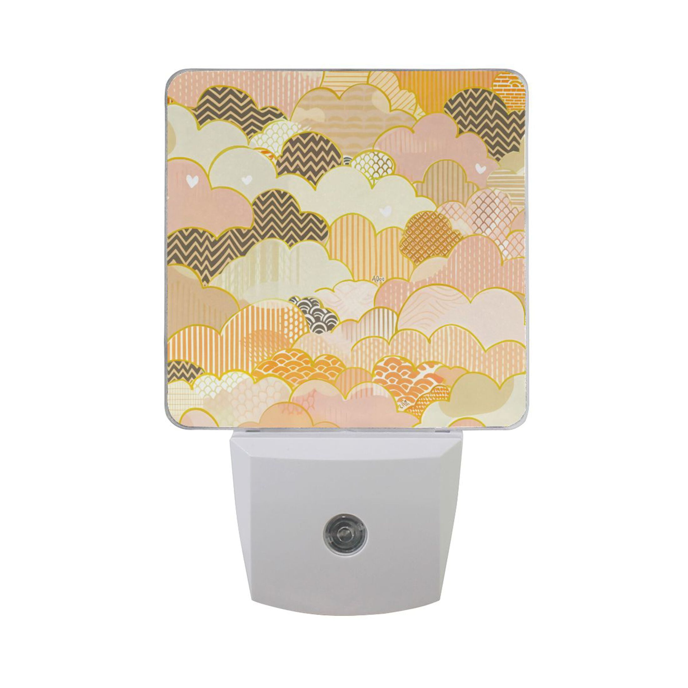 Clouds with Textures Night Light 2 Pack LED Nightlight Plug into Wall ...
