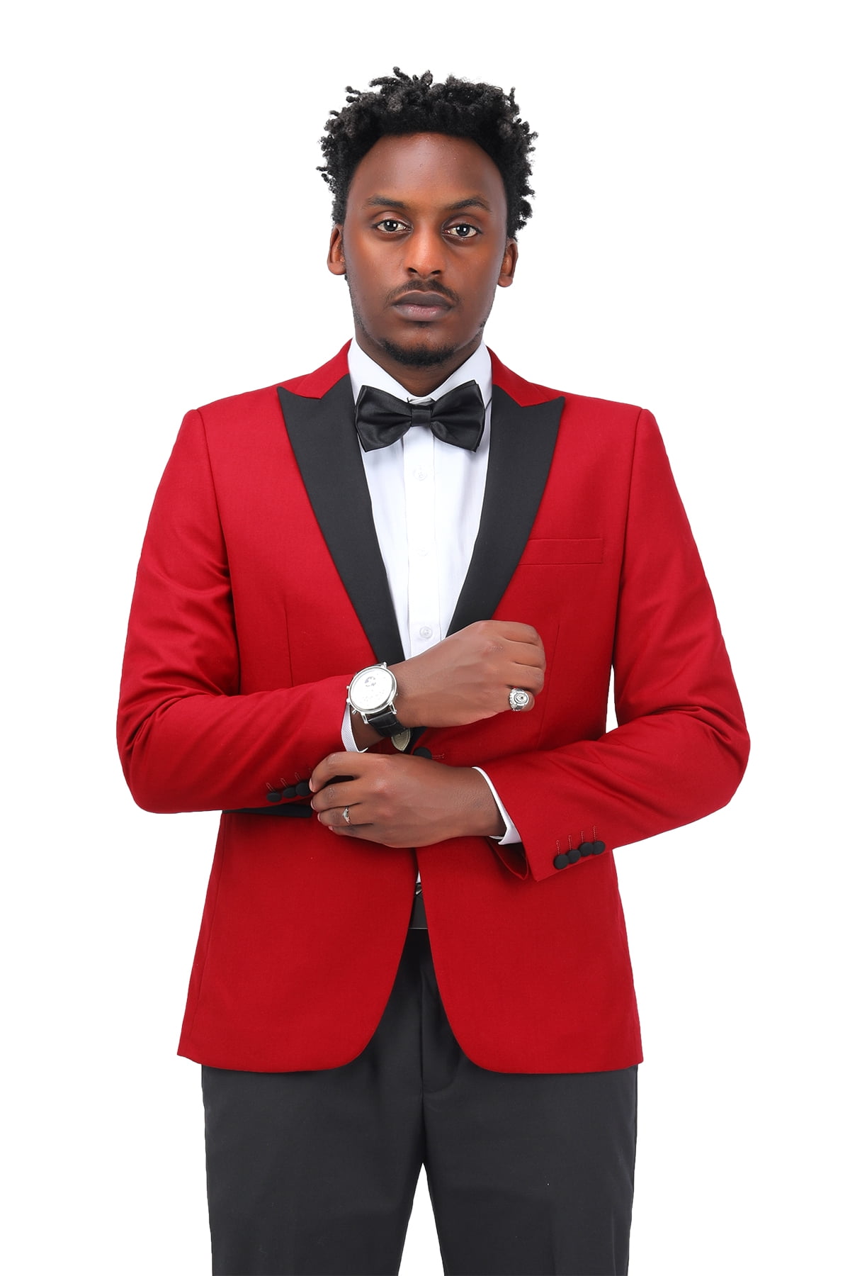Cloudstyle Men's 3 Piece Suit Slim Fit Prom Suits Set Blazer& Vest ...