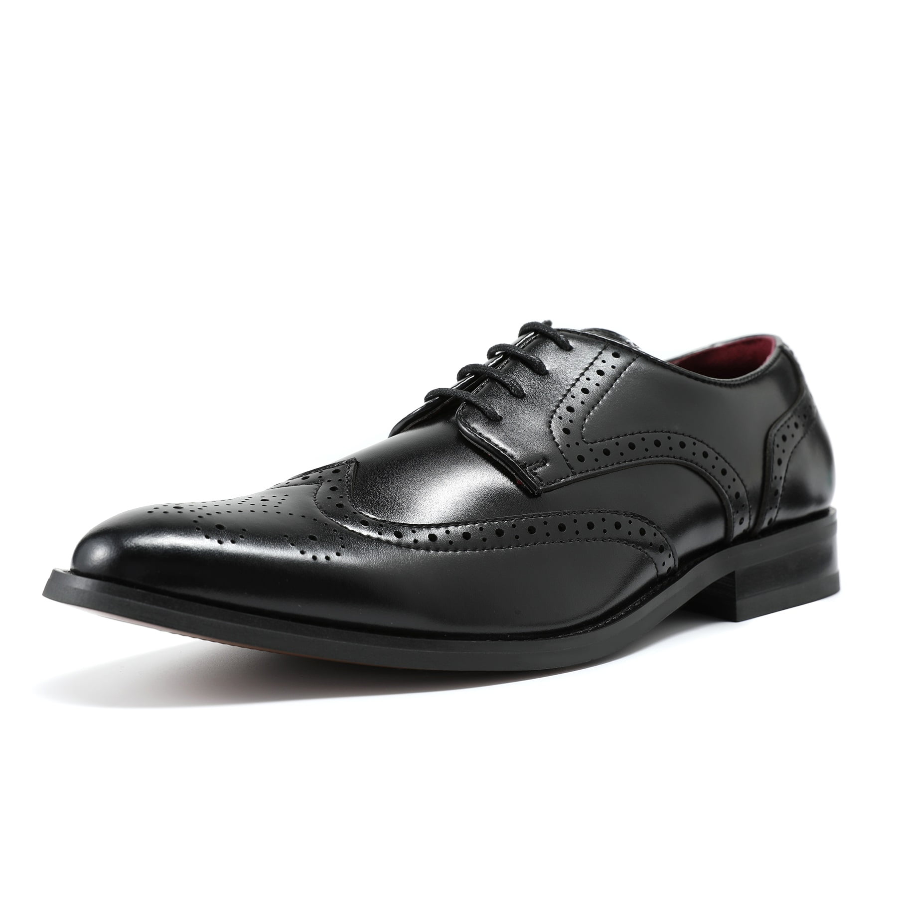 Cloudstyle Men's Business Formal Brogue Monk Strap Shoes, Classic Low ...