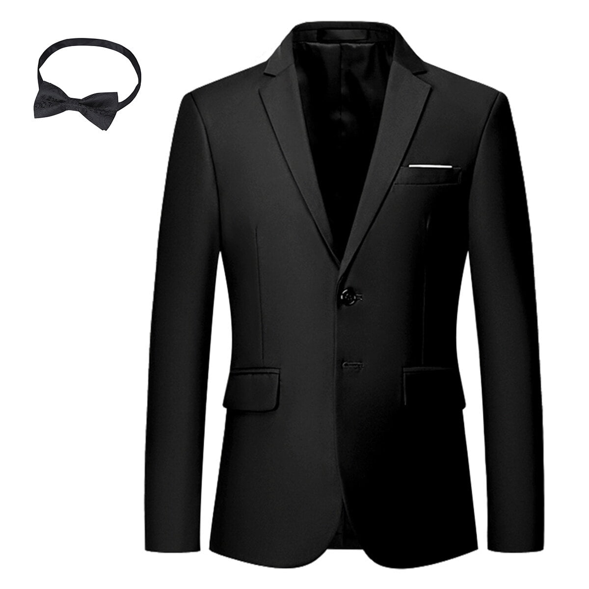 Cloudstyle Men's Slim Fit Casual Blazer，2 Buttons Solid Jacket With ...