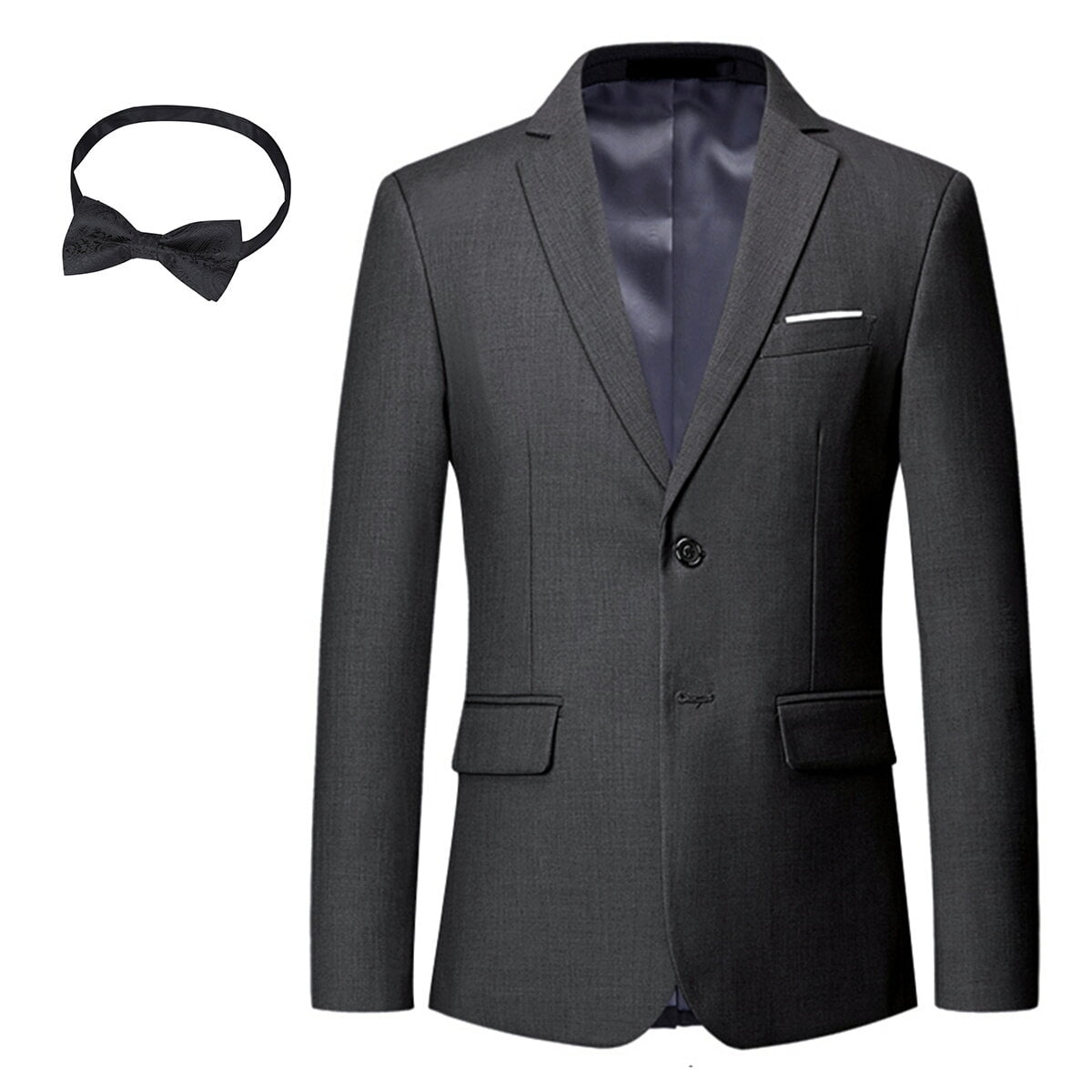Cloudstyle Men's Slim Fit Casual Blazer，2 Buttons Solid Jacket With ...