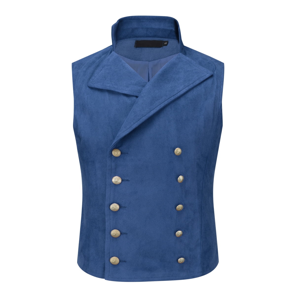 Cloudstyle Men's Solid Color Double-breasted Vest - Walmart.com