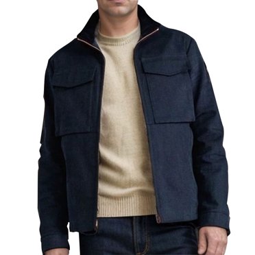 Wantdo Men's Spring Jacket Lightweight Cotton Casual Coat Navy 2XL ...