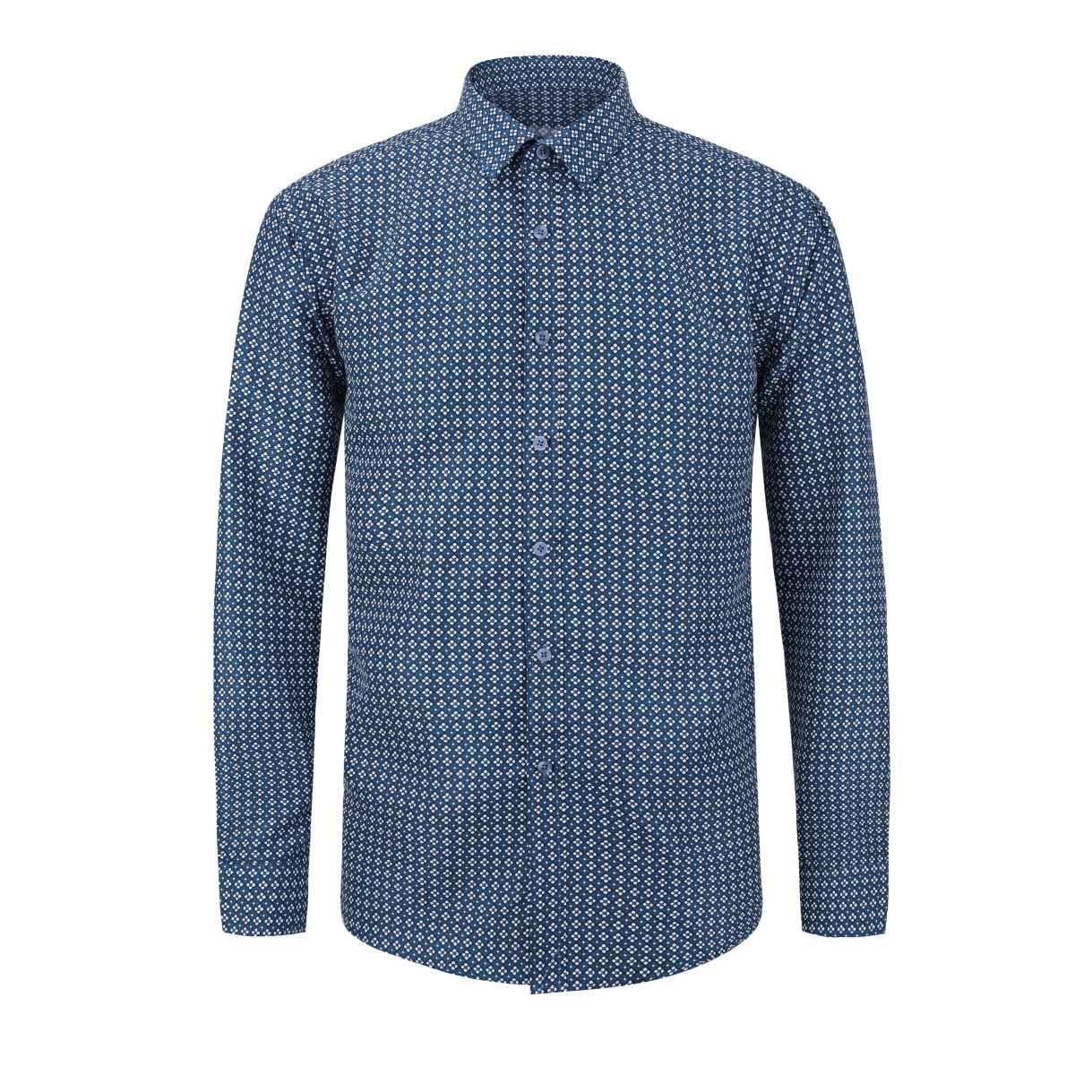 Cloudstyle Men's Wrinkle-Free Long Sleeve Dress Shirt with Spread ...