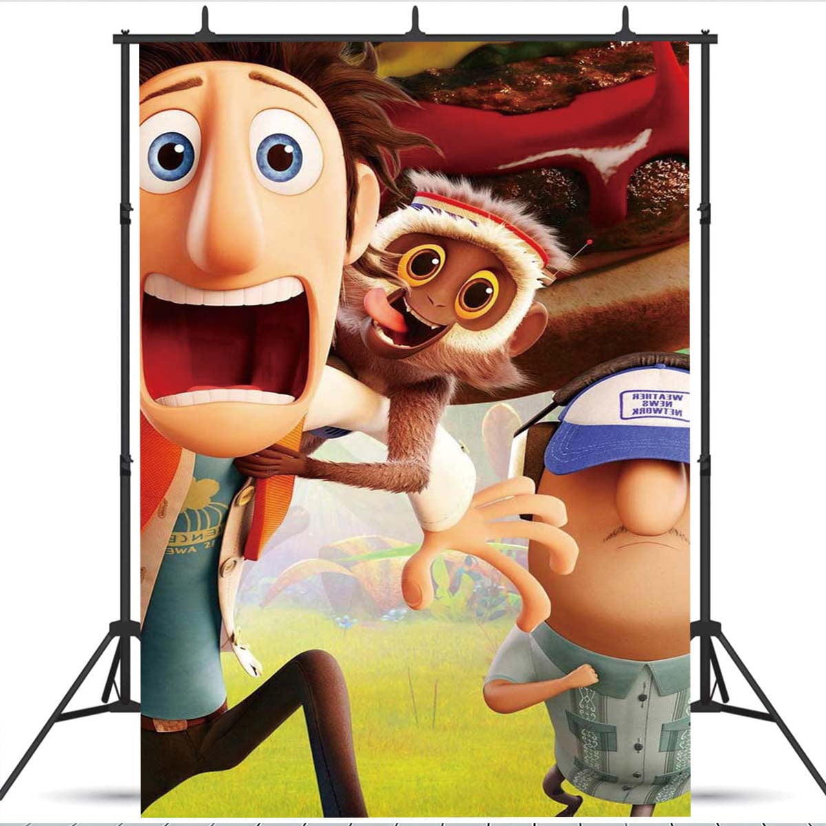 Cloudy with a Chance of Meatballs Backdrop school Taspestry Wall Decor ...