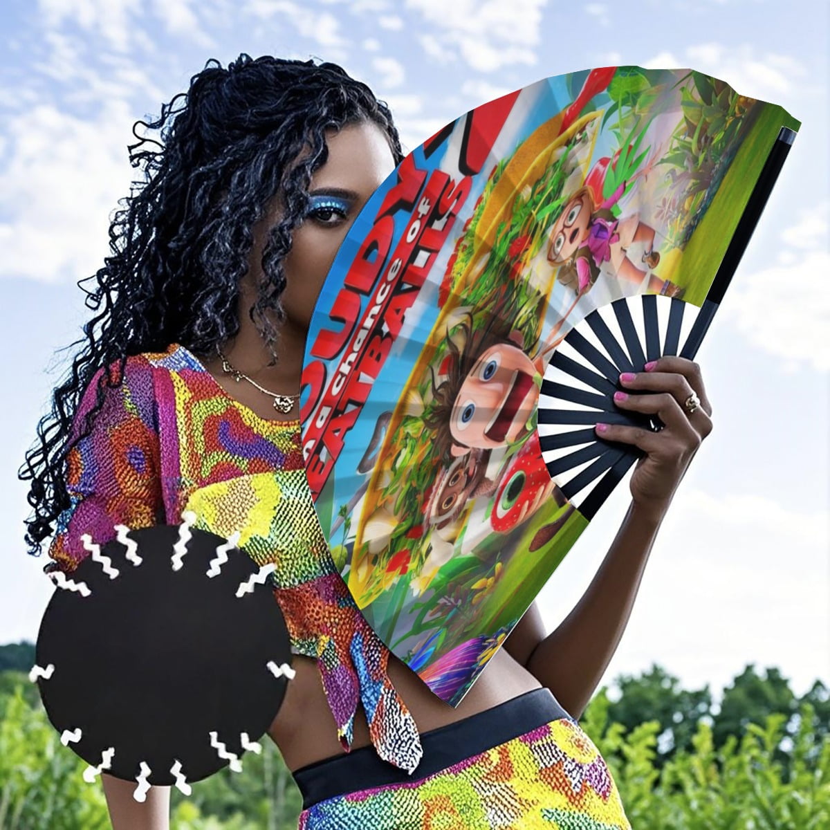 Cloudy Chance of Meatballs Folding fans are items that combine both ...