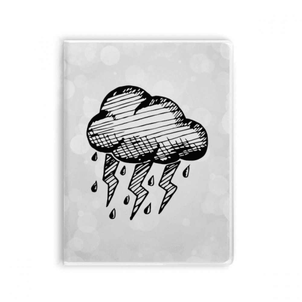 Cloudy Hand Painted Pattern Notebook Gum Cover Diary Soft Cover Journal ...