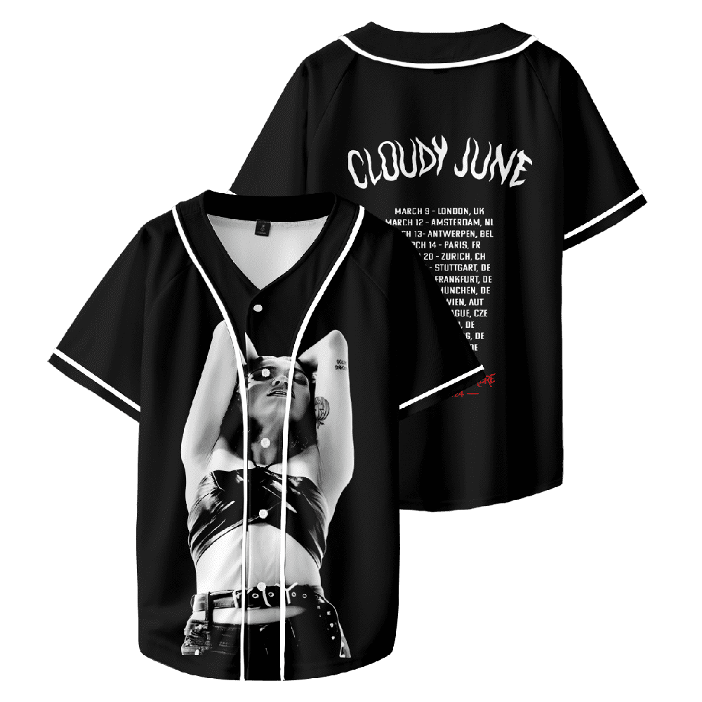 Cloudy June We’re All Mad Here Tour Jersey Button Down Shirts Short ...
