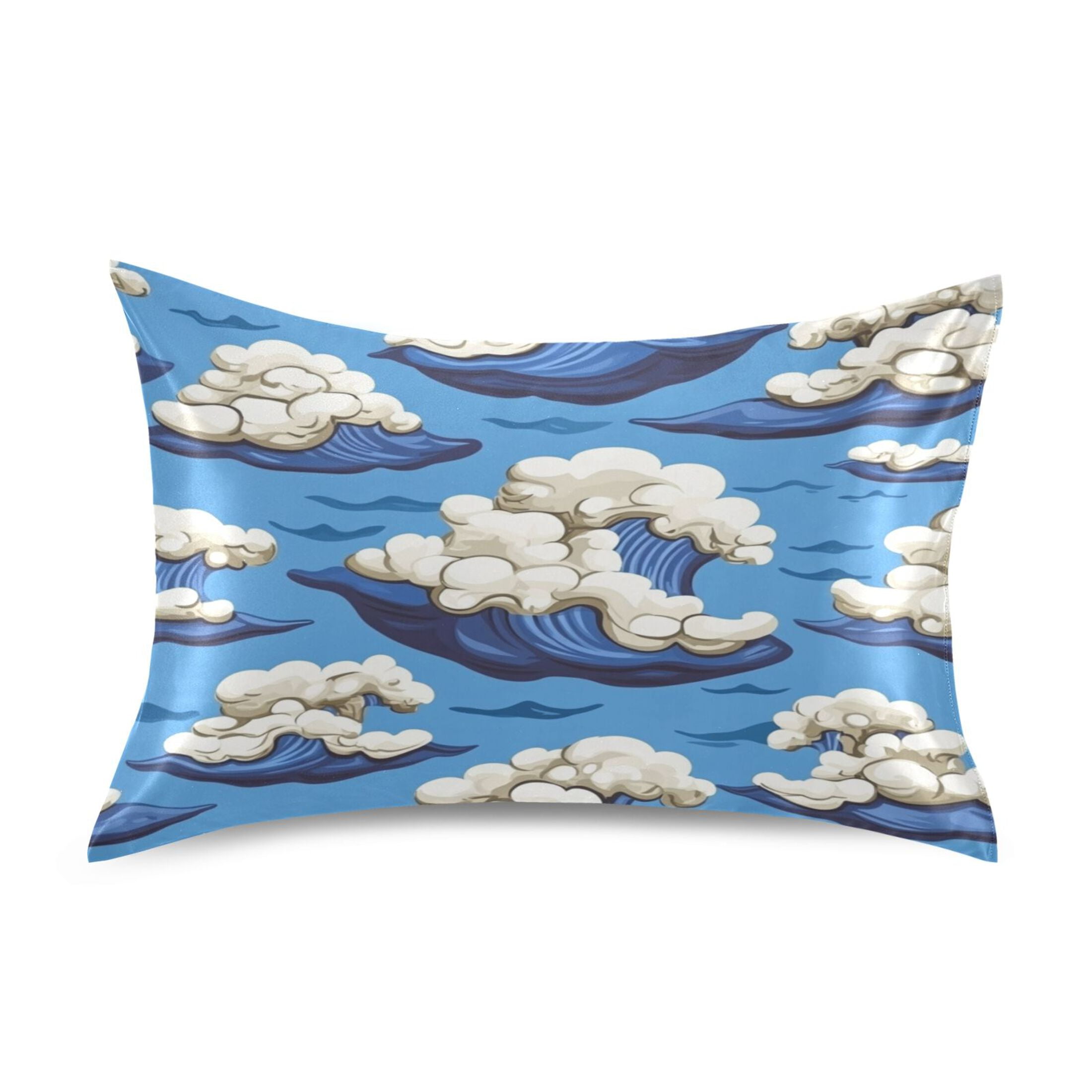 Cloudy Ocean Pillowcase King Size Luxury Silky Soft Wrinkle Resistant ...