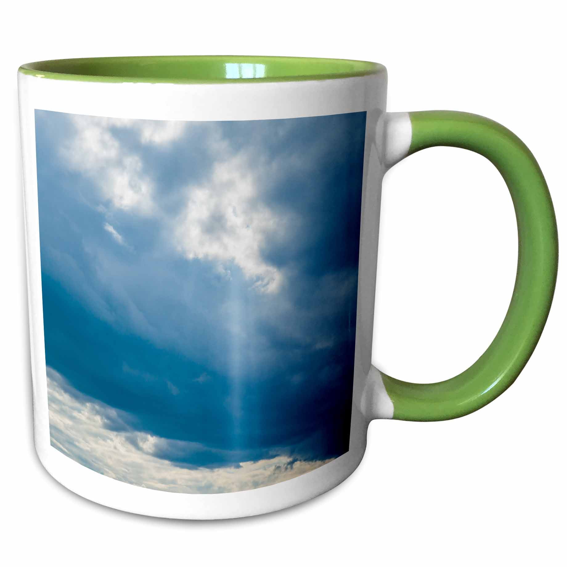 3drose, Cloudy Sky and a Vertical Ray of Sunshine. Blue and White ...