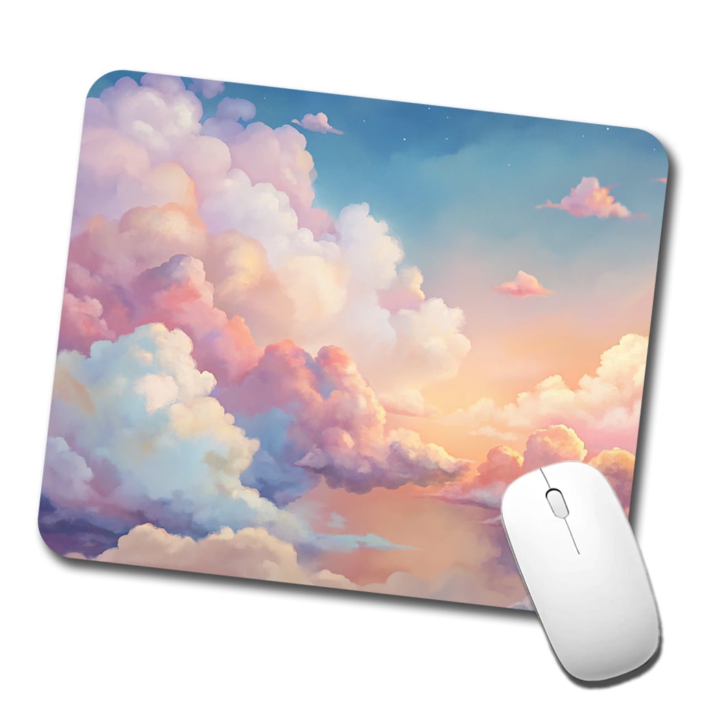 Cloudy Sky Pastel Colors Mouse Pad Low Profile Gaming Mat - Walmart.com