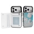 Cloudy Sky Print Leather Wallet Case for iPhone 16 Pro Max Wallet Case ...