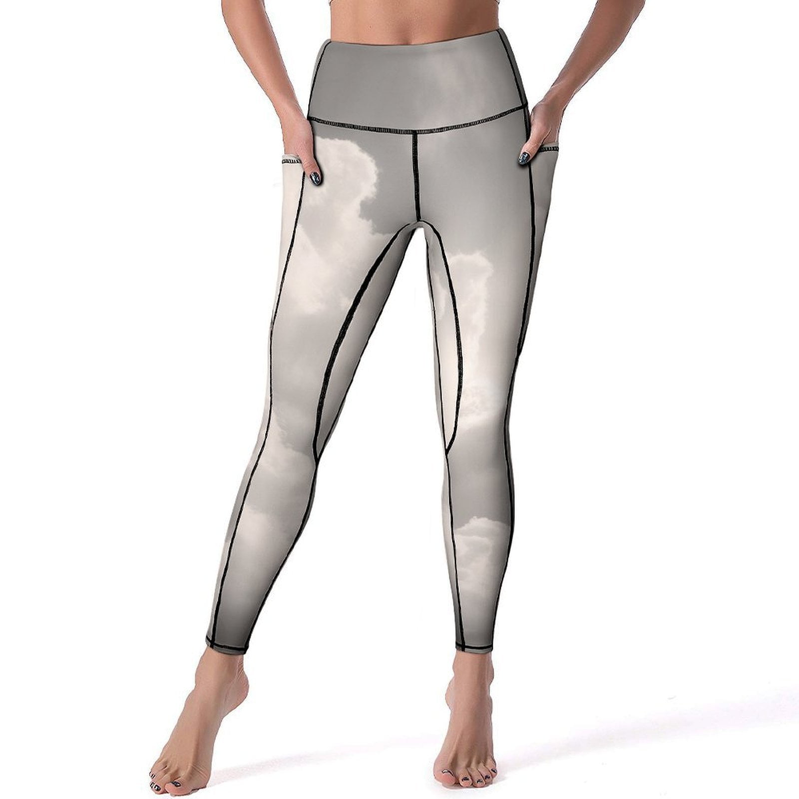 Cloudy Sky Texture Pants Leggings for Fitness Fitness Woman Leginsy Push Up Womens Leggings ...