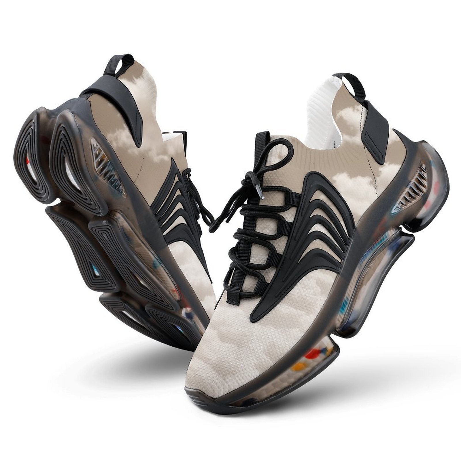 Cloudy Sky Texture Walking Shoes for Men Woman Lightweight Tennis ...