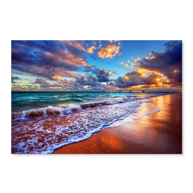 Cloudy Sunset Acrylic Glass Art - Walmart.com
