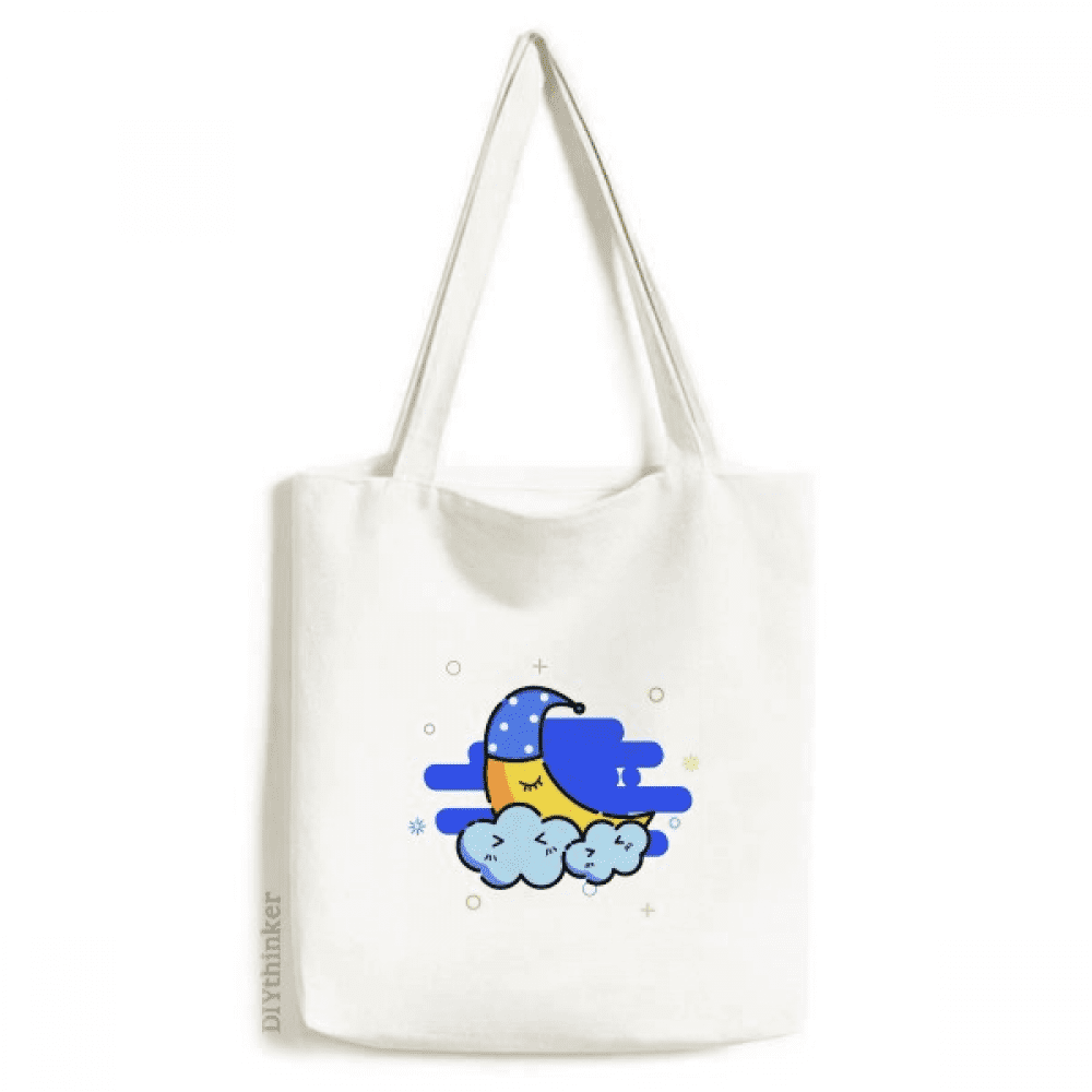 Cloudy Twinkle Evening Animation Tote Canvas Bag Shopping Satchel ...