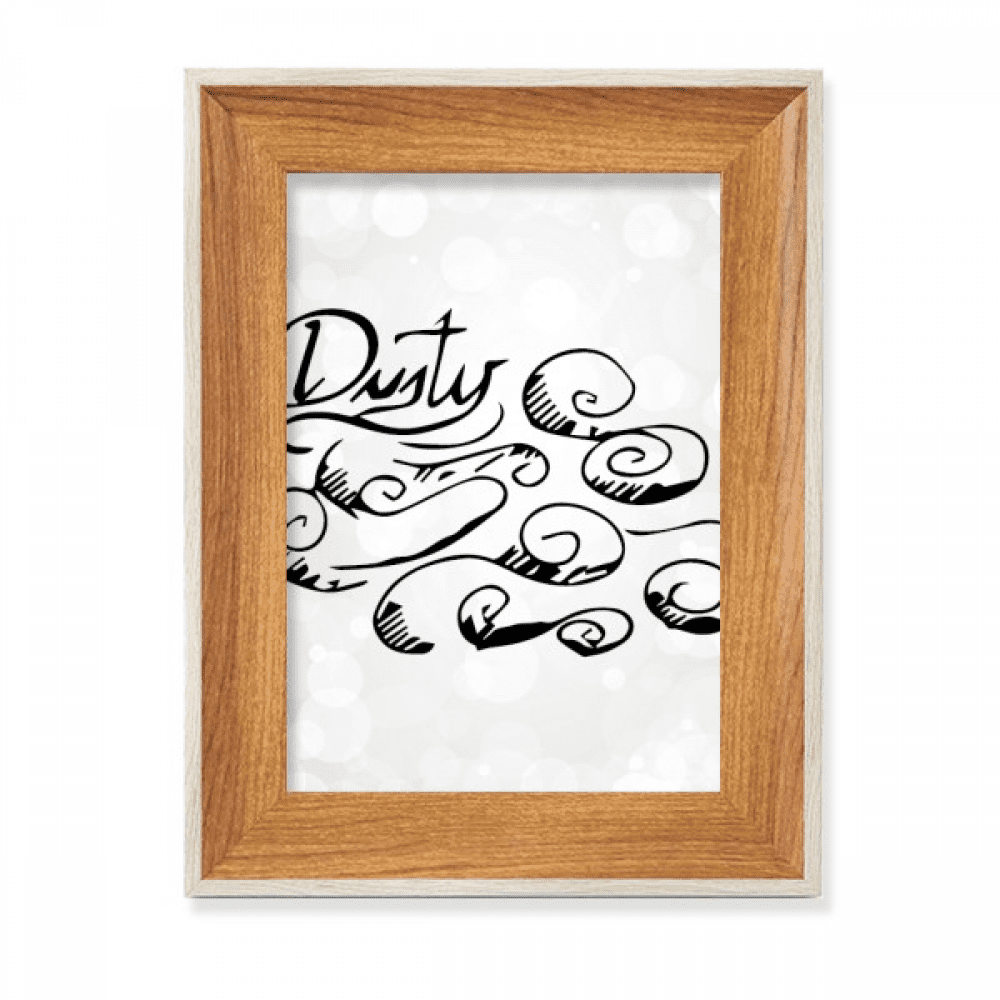 Cloudy Weather Hand Painted Pattern Desktop Wooden Photo Frame Display ...
