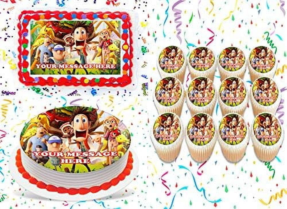 Cloudy With A Chance Of Meatballs Cake Topper Edible Image Cupcakes ...