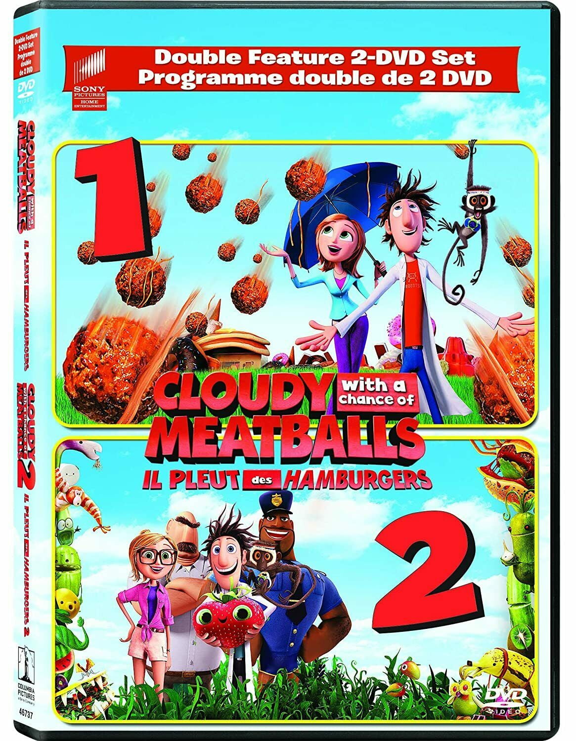Cloudy with a Chance of Meatballs 1 & 2 (Double Feature 2-DVD Set ...