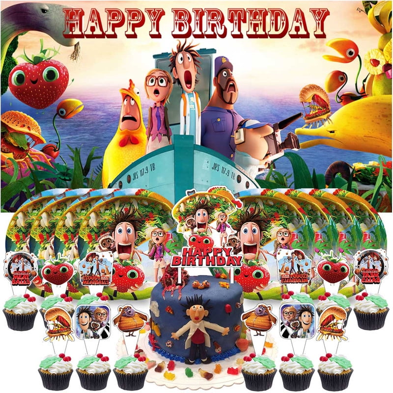Cloudy with a Chance of Meatballs Plates Birthday Supplies Decorations ...