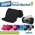 Cloudz Compact Travel Blanket - Black - Walmart.com