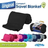 Cloudz Compact Travel Blanket - Black - Walmart.com