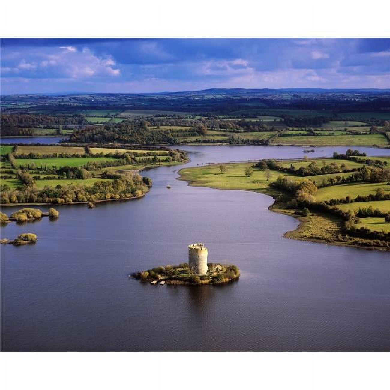 Cloughoughter Castle Co Cavan Ireland; Aerial View Of Lough Oughter And ...