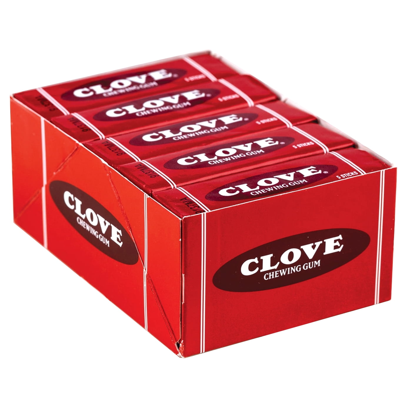 Clove Gum, Nostalgic Clove Flavor Chewing Sticks, 20 Packs of 5 Sticks ...
