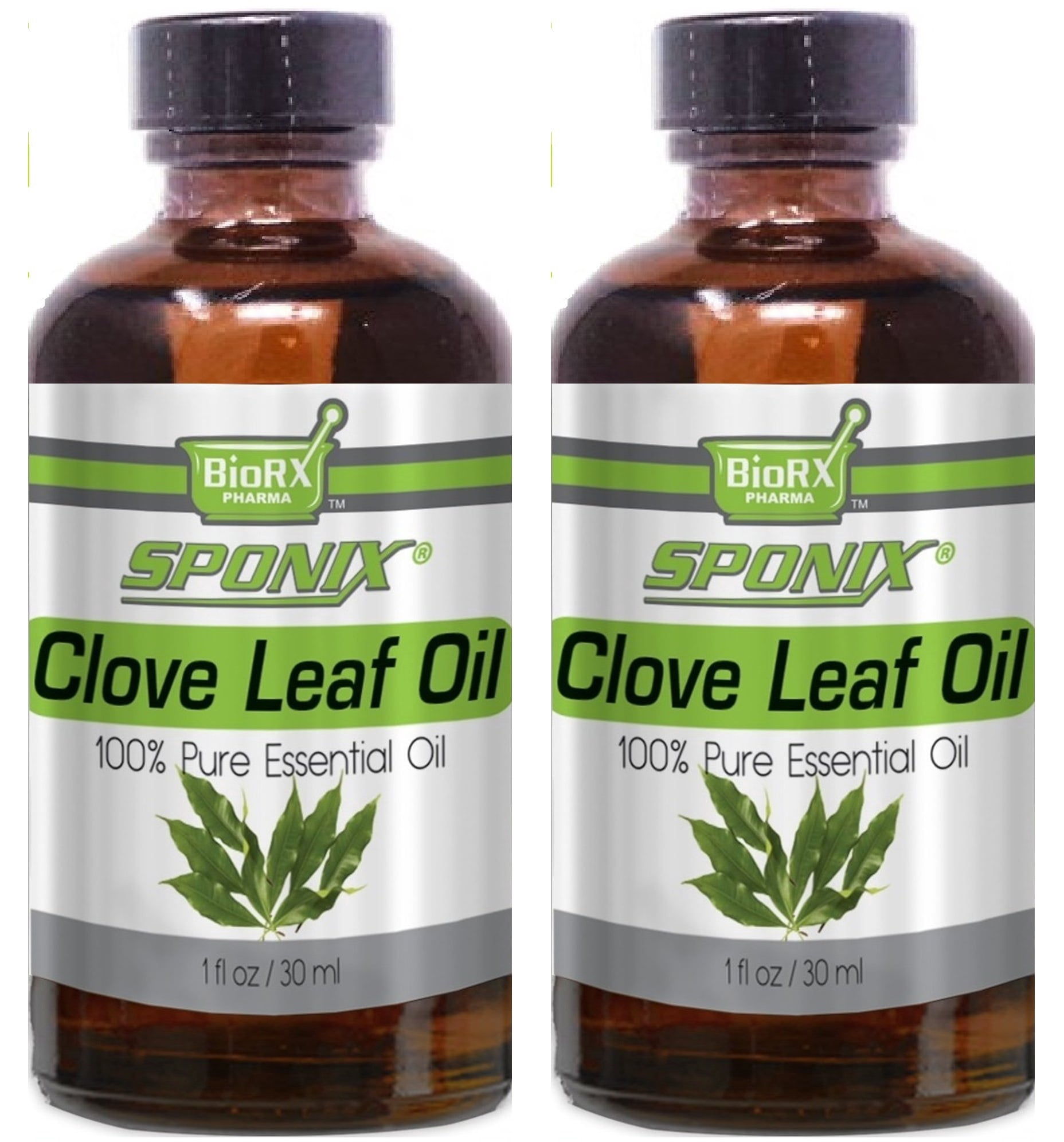 Clove Leaf Essential Oil 1 fl oz / 30 ml for Aromatherapy (Pack of 2 ...
