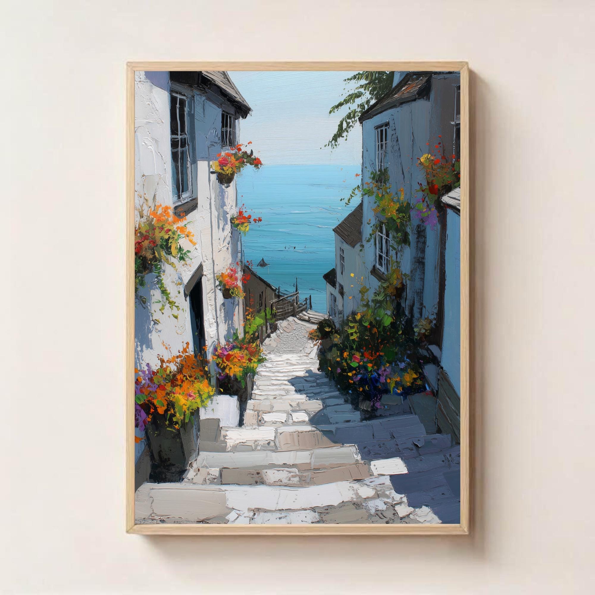 Clovelly Village Coastal Wall Art – Of Charming English Seaside ...