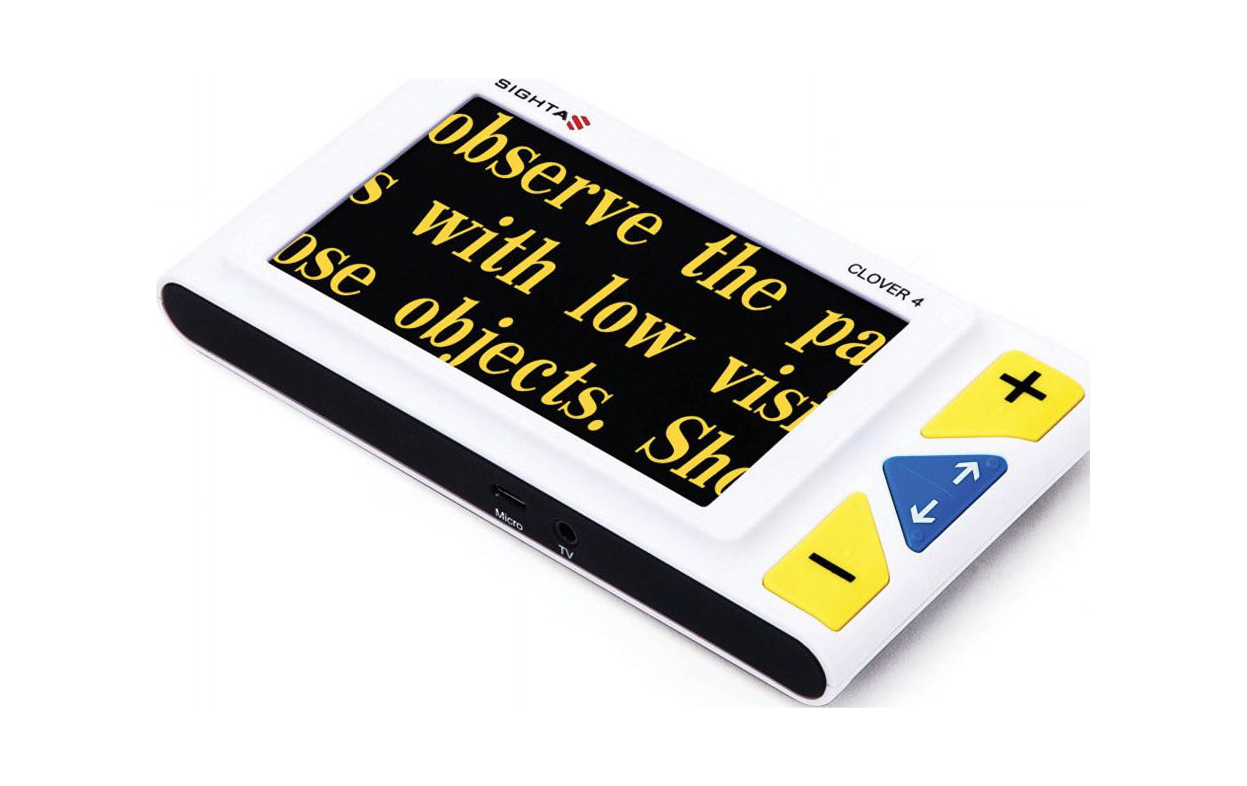 Clover 4 Handheld Video Magnifier with USB, Magnifying Feature ...