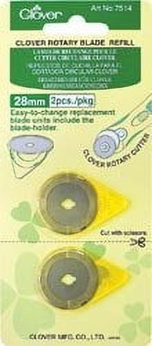 Clover Rotary Blade Refill 28mm 2/Pkg - Walmart.com