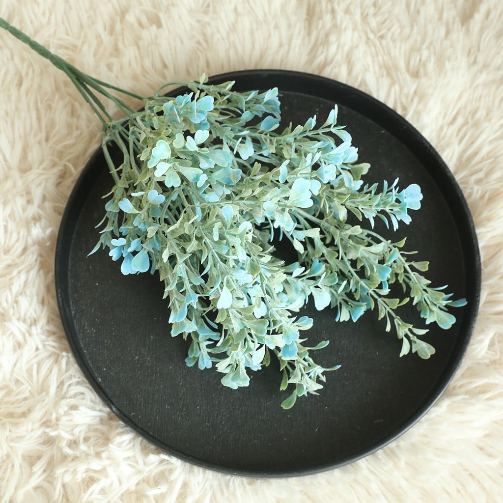 Clover Artificial Flower Mw73776 Blue,Artificial Fake Flower Small Fresh Leaves Grass Plant ...