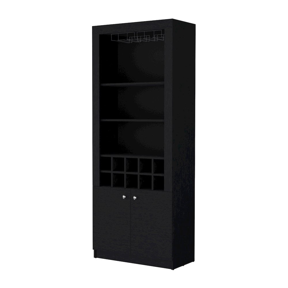 Clover Bar Cabinet with wine storage and thre shelves - Walmart ...