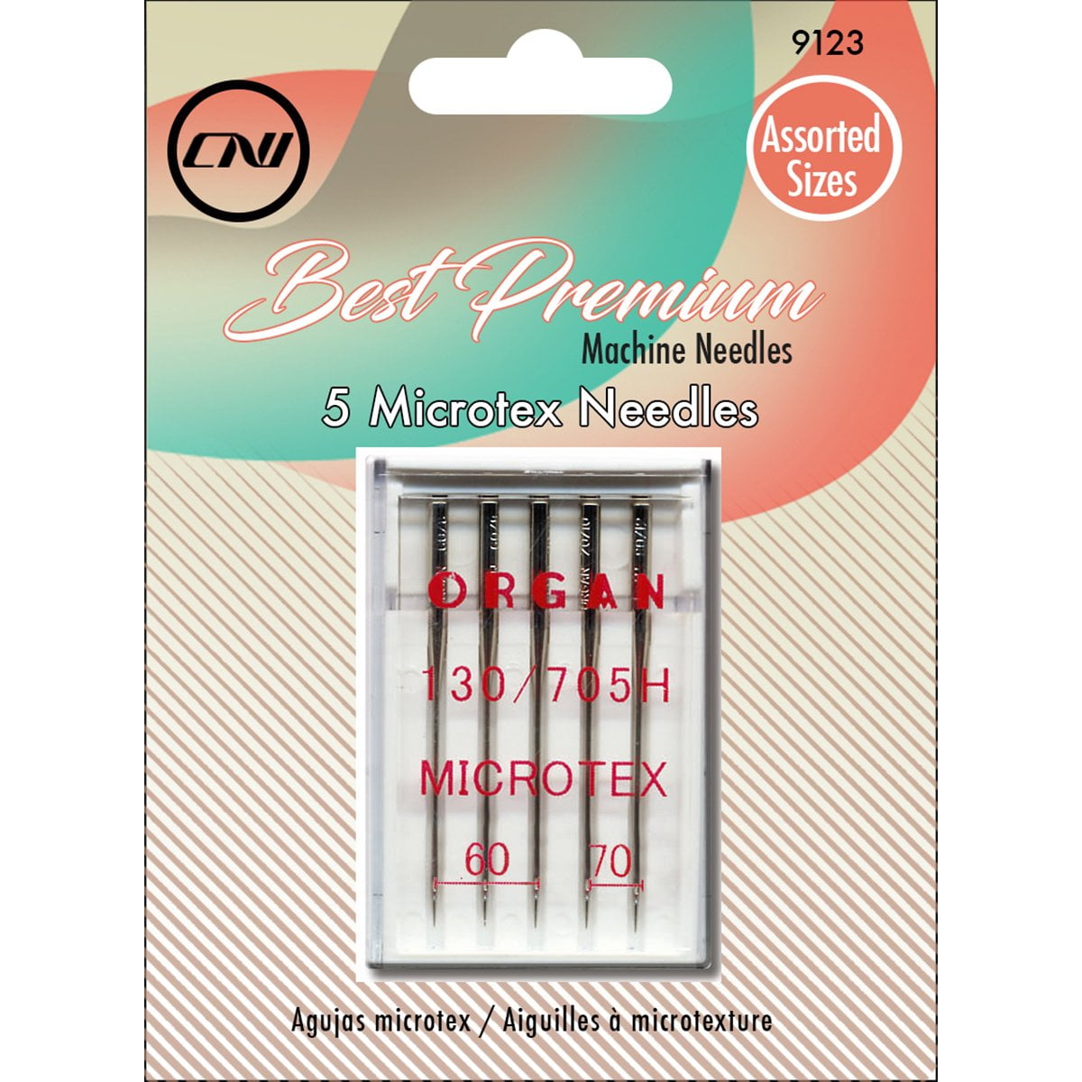 Clover Best Premium Sewing Machine Needles Microtex Assortment, 5 Piece ...
