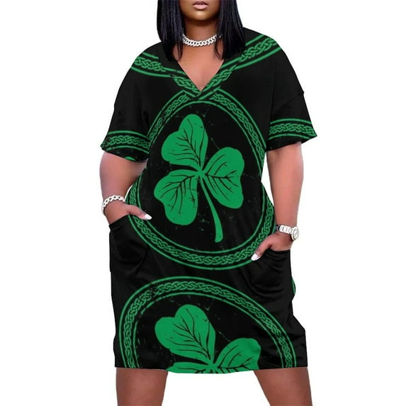 Clover & Braid - light green Loose Pocket Dress elegant women's dresses sale dress summer summer ...