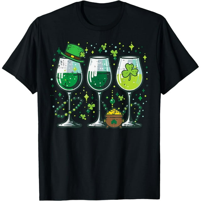 Clover Coins Glasses 2025 Saint Pattys Mom Women Tee Shamrock Hoodie ...