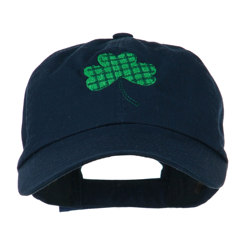 Clover Design Embroidered Cap - Navy OSFM - Walmart.com