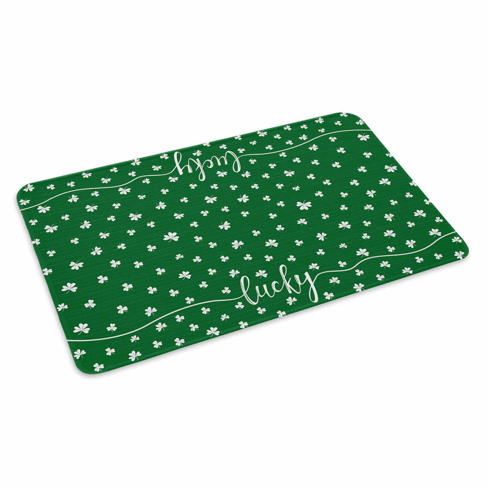 Clover Doormat Outdoor Entrance 24"x36", St. Patrick's Day Green ...