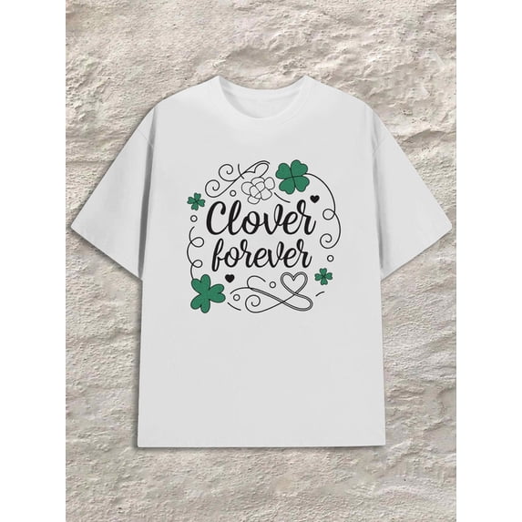 Clover Forever Tee Men white Everyday wear, suitable for the office ...