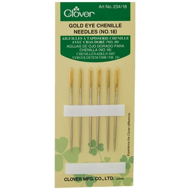 Clover Gold Eye Embroidery Needles-Size 3/9 16/Pkg - Walmart.com