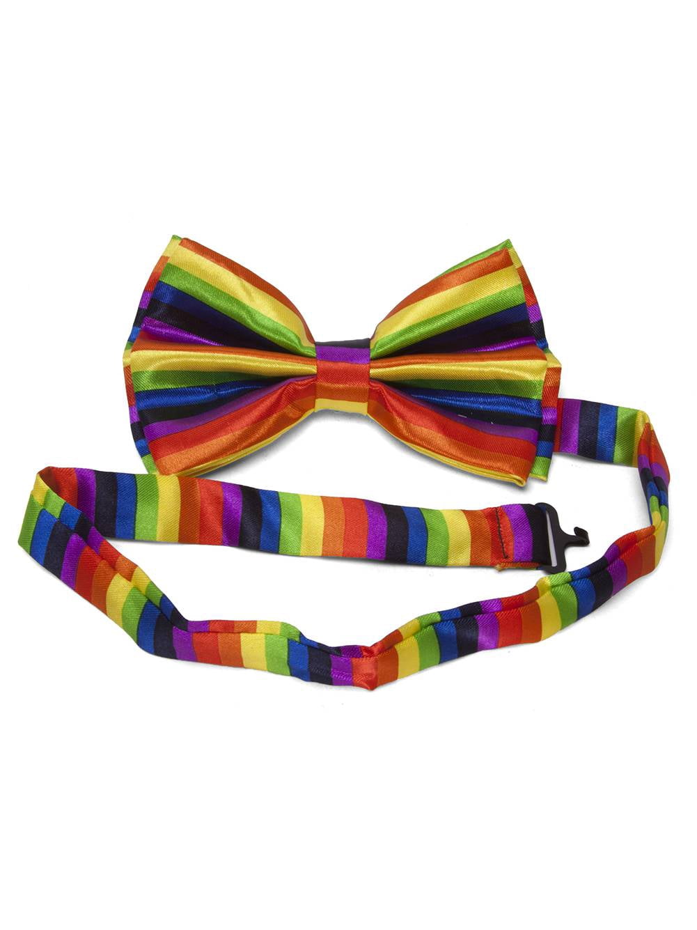 Clover Graphic Rainbow Design Bow Tie, Horizontal Rainbow - Walmart.com