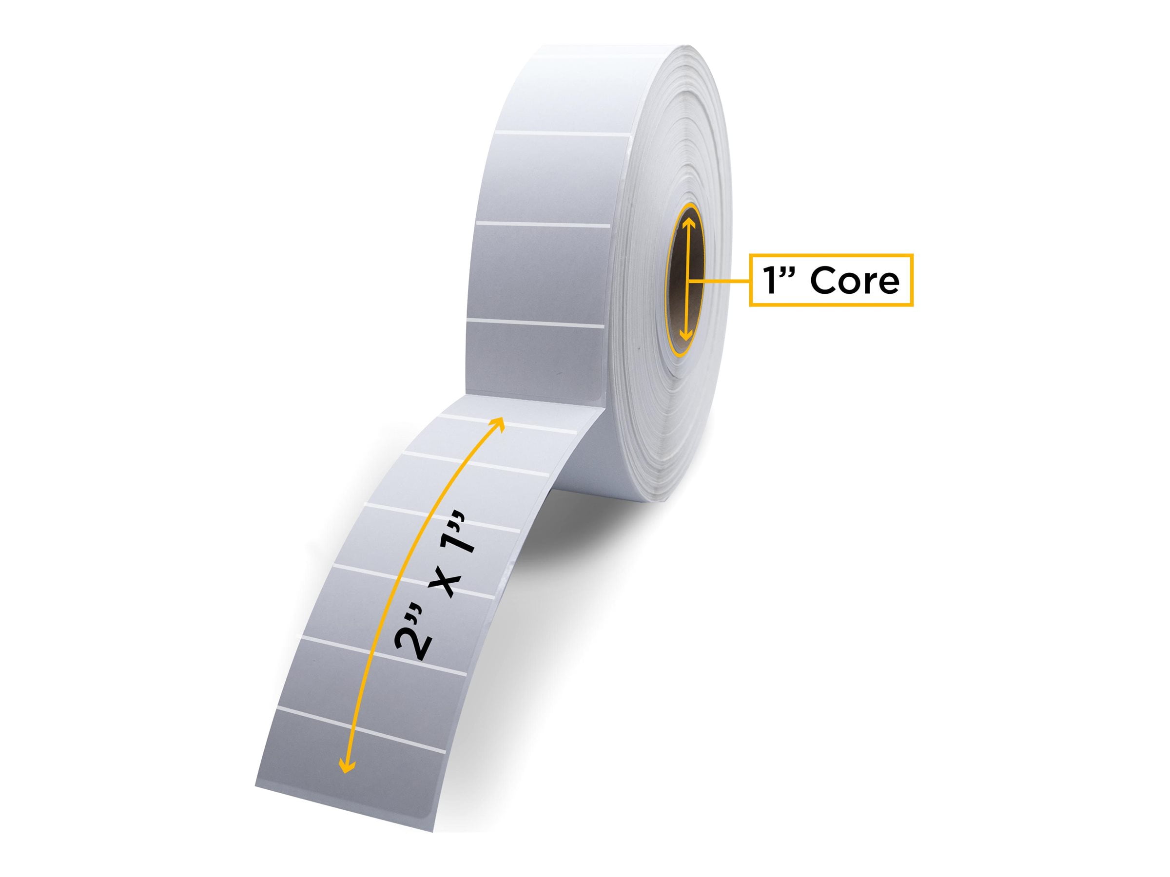 Clover Imaging Group - Permanent adhesive - perforated - white - 2 in x ...