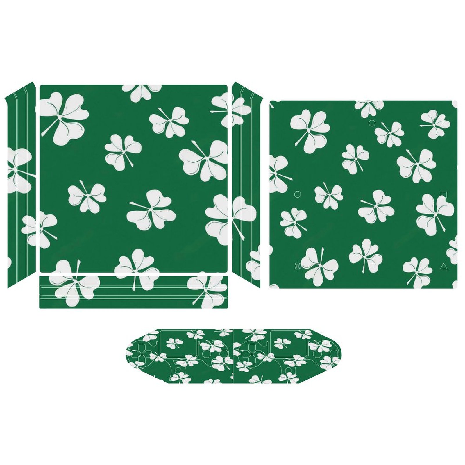 Clover Leaf Hand Drawn Doodle PS4/PS4 Pro/PS4 Slim Skin Sticker For ...